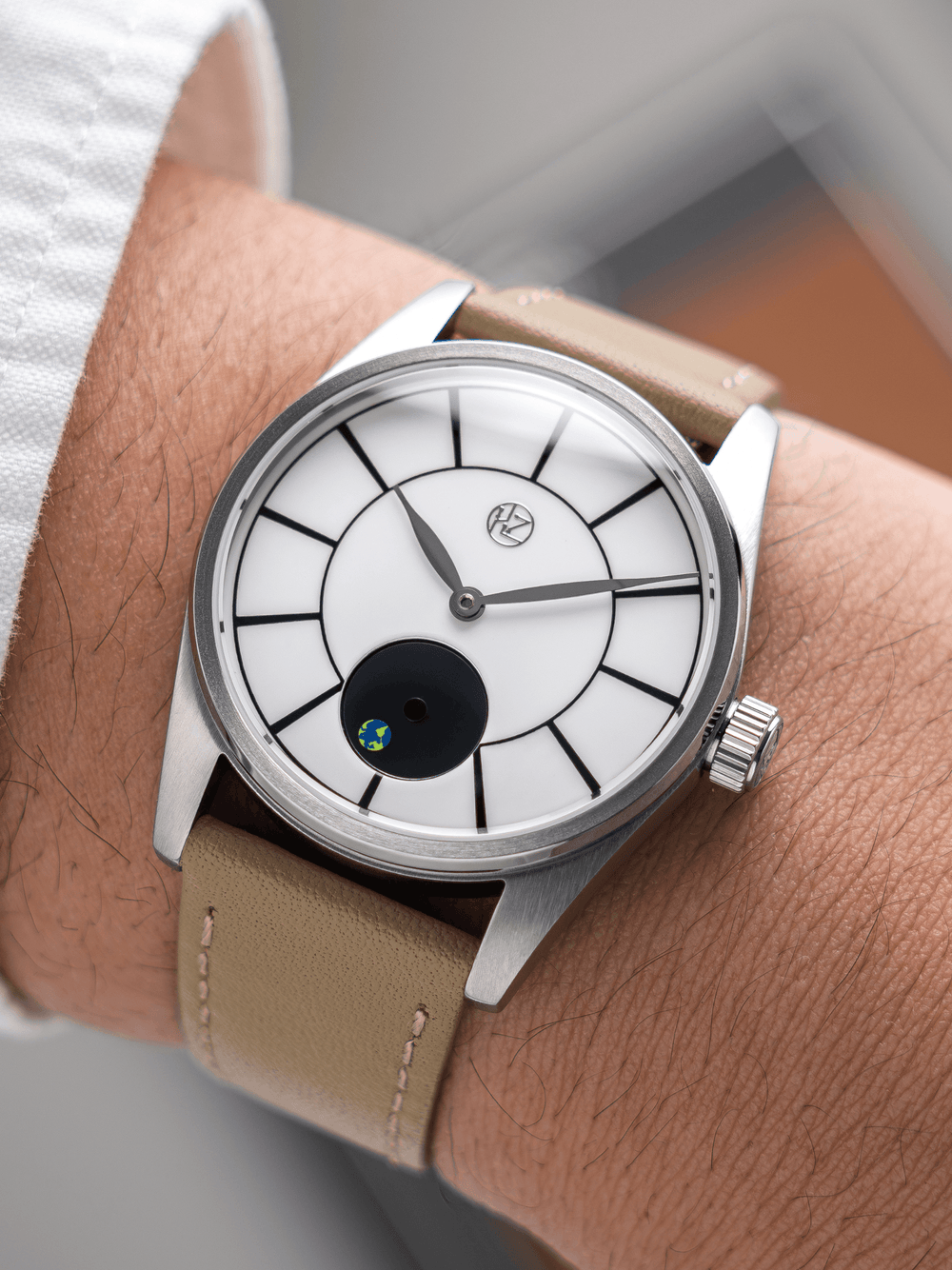 HZ.03 Blue Marble - White - Hz Watches